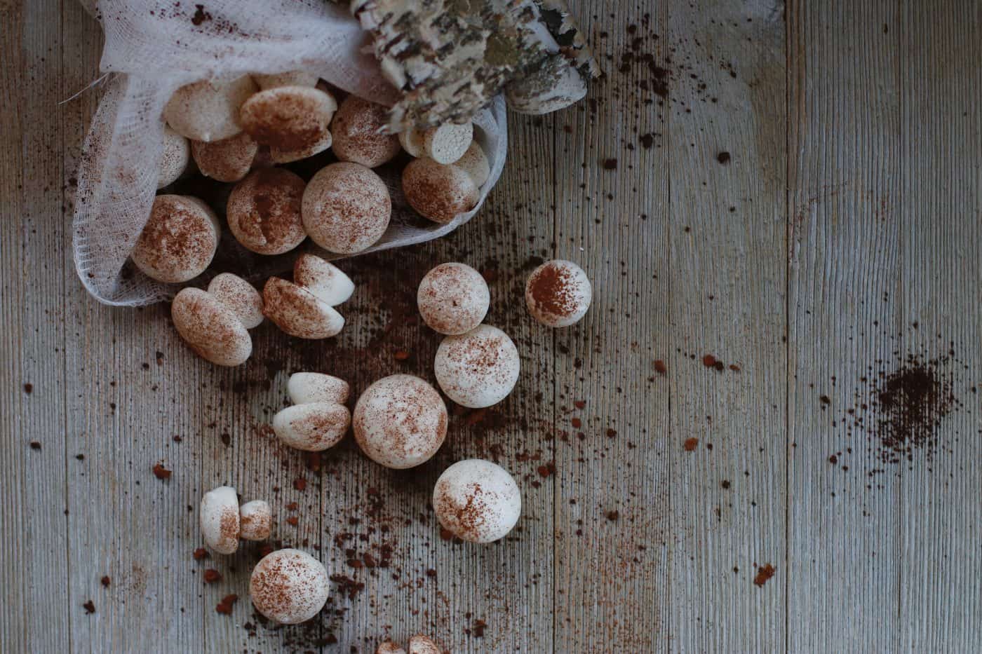 Vegan Meringue Mushroom Cookies | Chef Ani