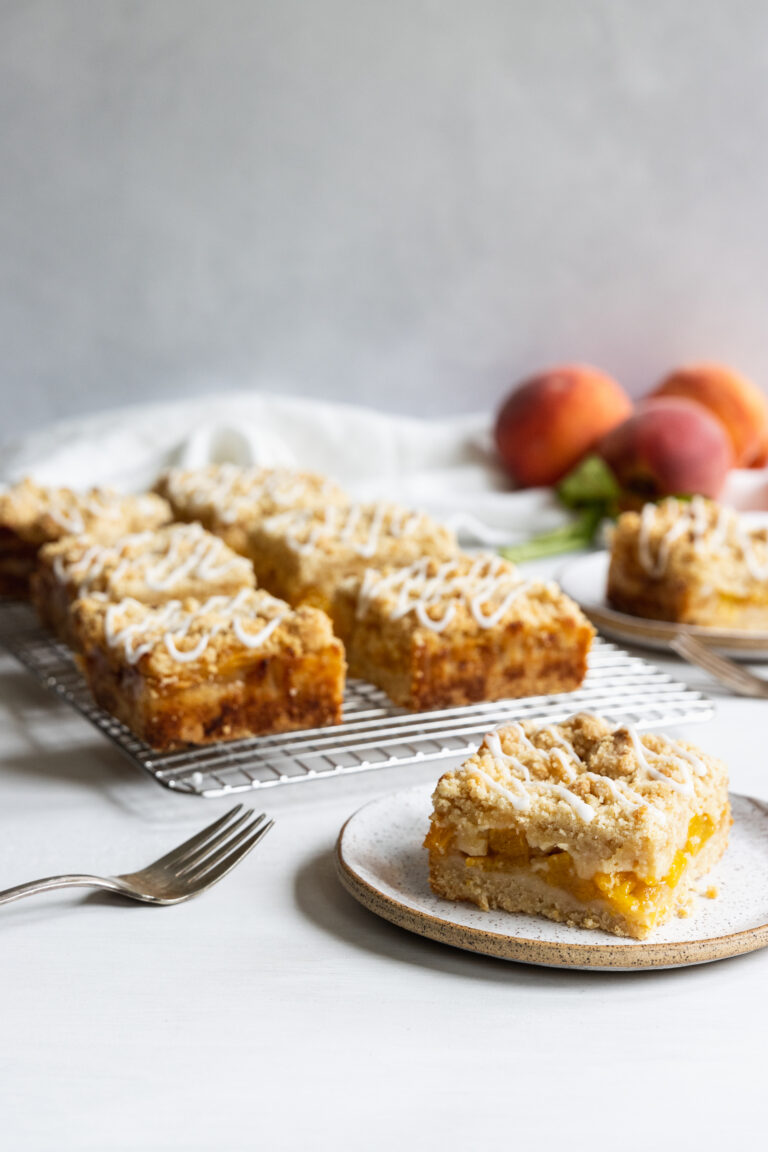 Amazing Peach Bars | plant-based, vegan | Chef Ani