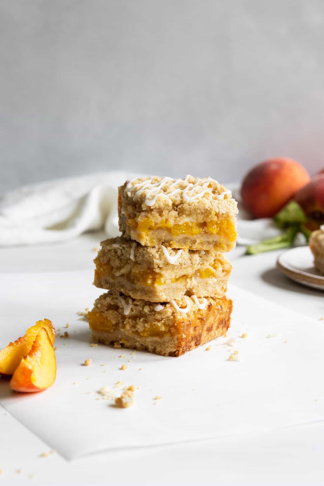 Amazing Peach Bars | plant-based, vegan | Chef Ani