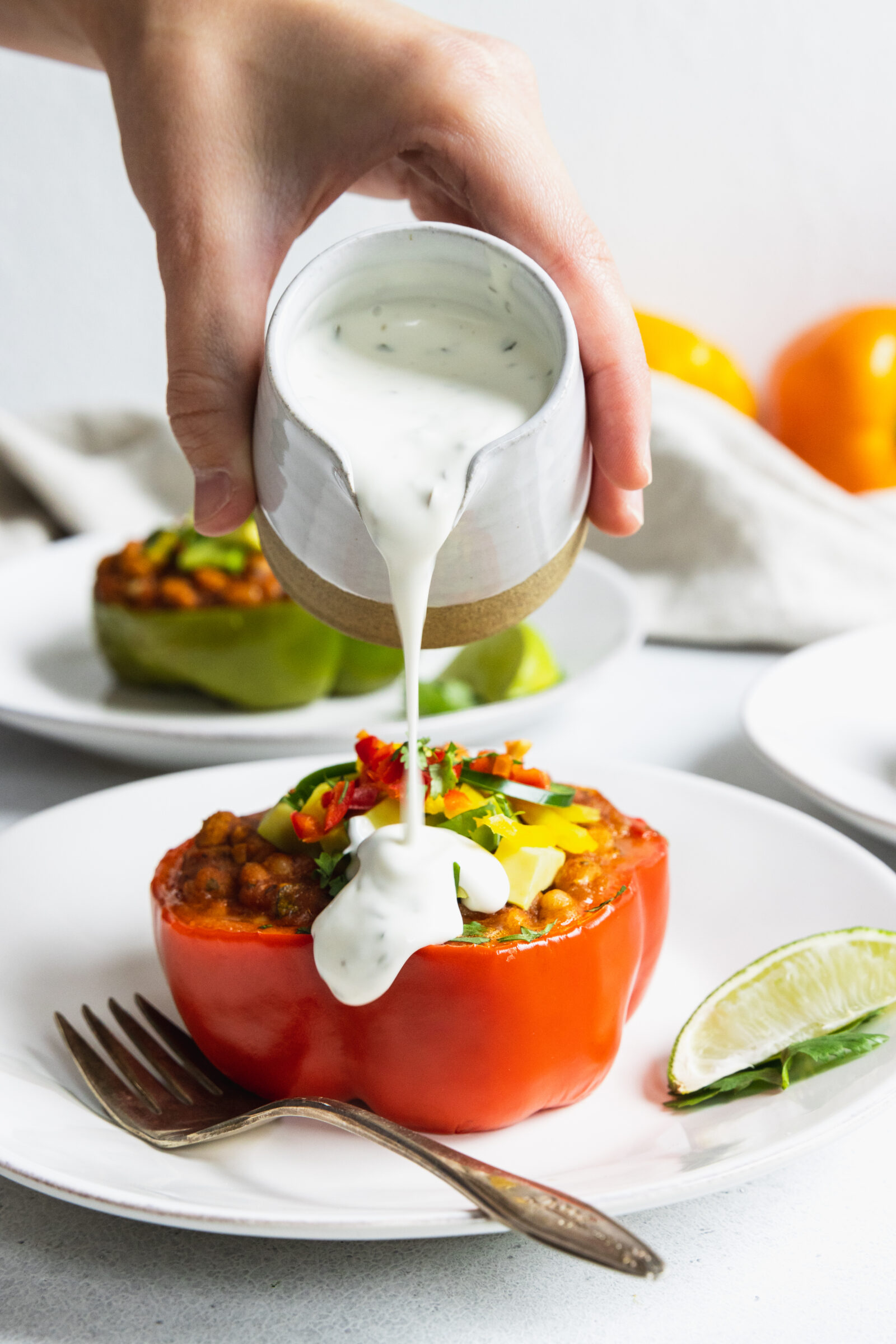 Vegan Stuffed Peppers | Chef Ani