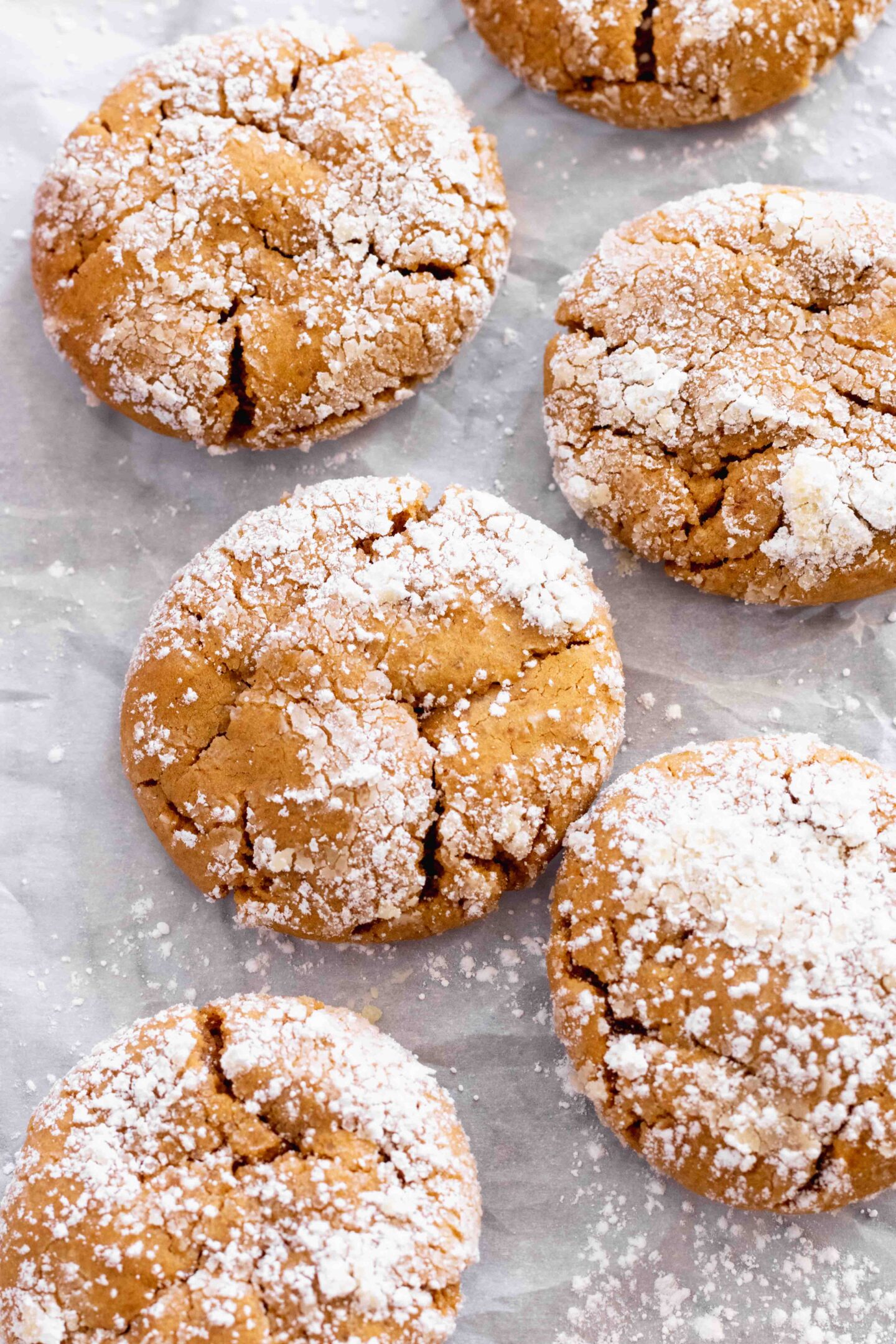 Gingerbread Crinkle Cookies | Chef Ani